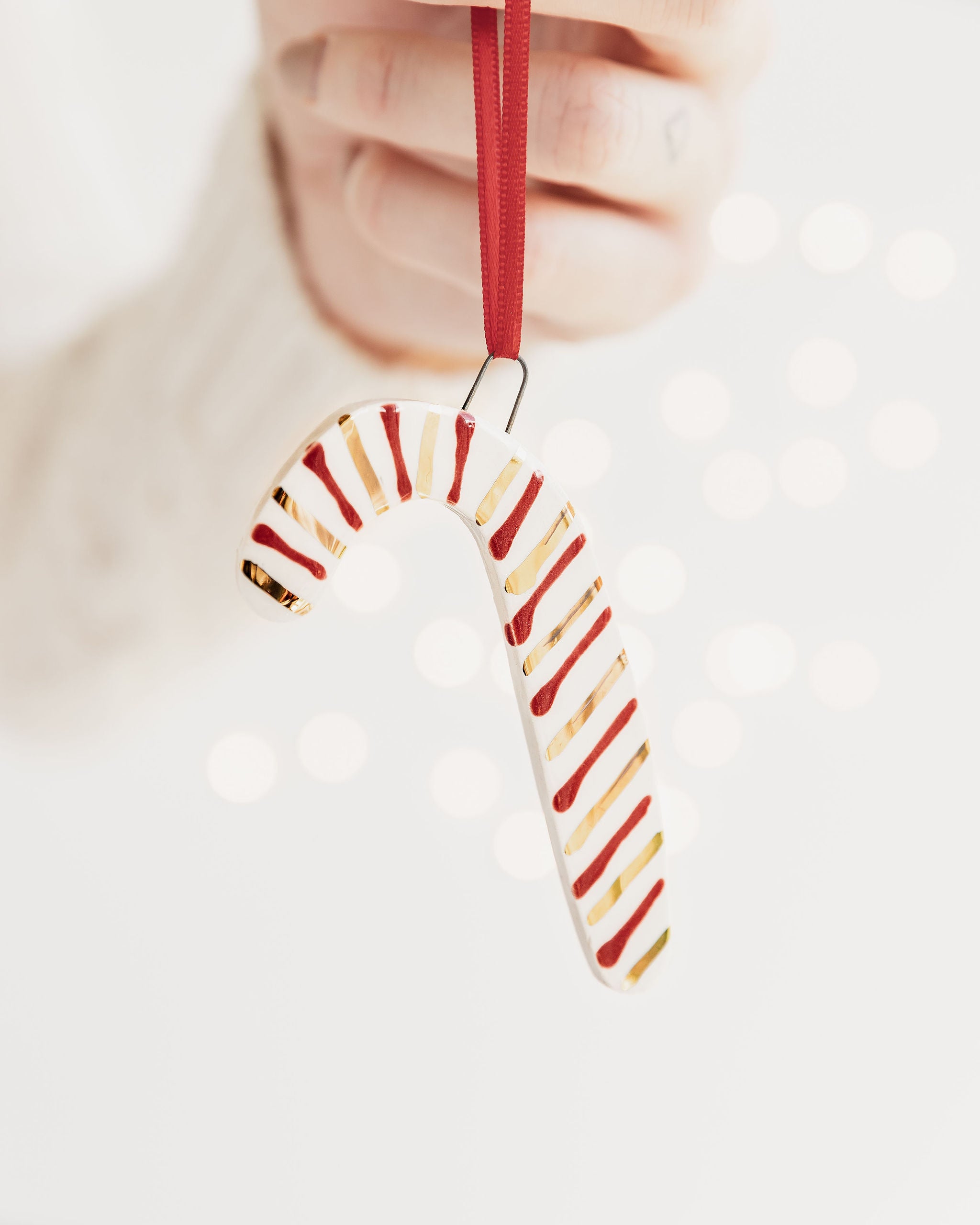 Candy Cane Christmas Ornament – White Rain Designs