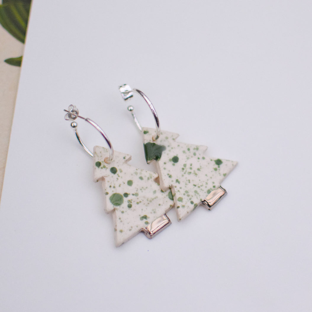 *LIMITED availability* New Green spotty Ceramic Christmas Tree SMALL H ...